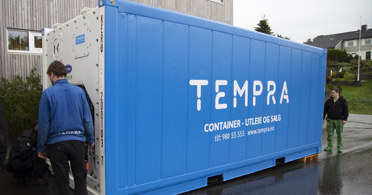 Utleie av container til dagligvare